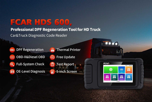 FCAR HDS 600 Heavy-Duty Scanner & OBDII Scan Tool | Trucks & Cars